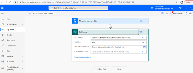 CREATE A STYLE HTML TABLE IN AN EMAIL USING POWER AUTOMATE: - Softree ...