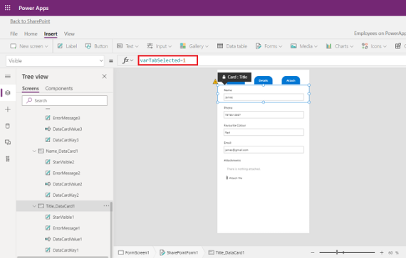 Tabbed Form in Power Apps – Softree Technology