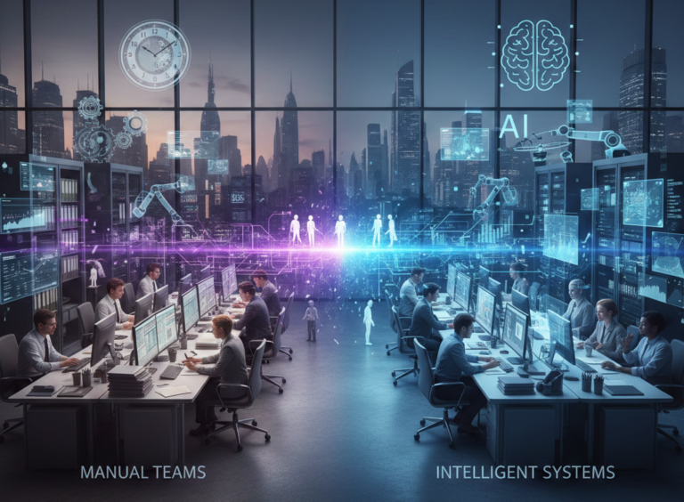 AI in Business Operations: The Shift from Manual Teams to Intelligent Systems - Softree Technology